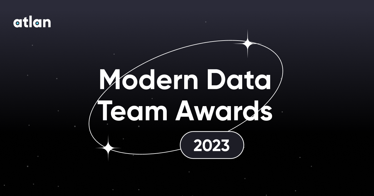 Modern Data Team Awards: Meet Data Visionaries of 2023